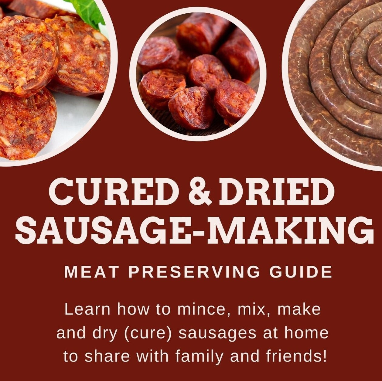 Cured & Dried Sausage-making Guide digital Pdf - Etsy