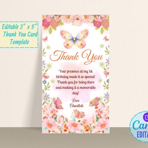 Butterfly Birthday Invitation for Girls Birthday Invite Template ...