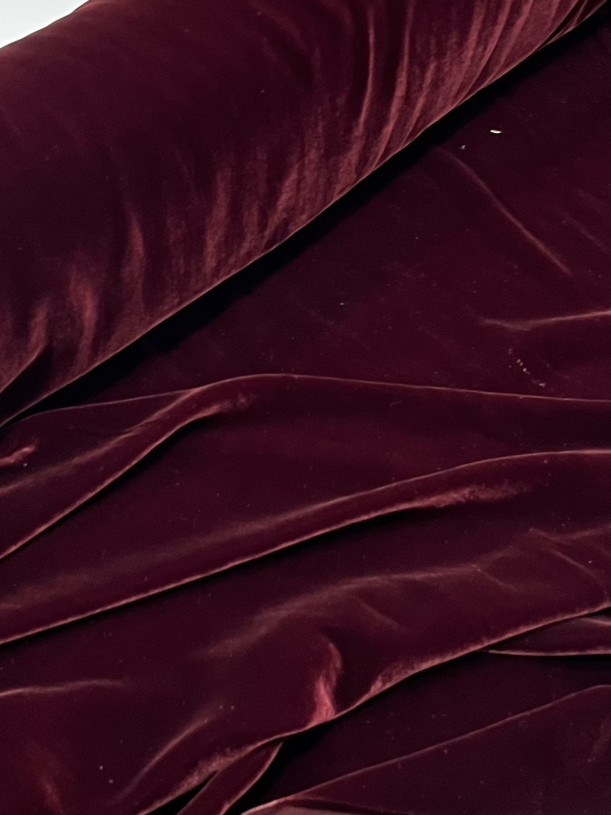 Italian Pure Silk Velvet High Quality Premium Fabric/ Designer Dark ...