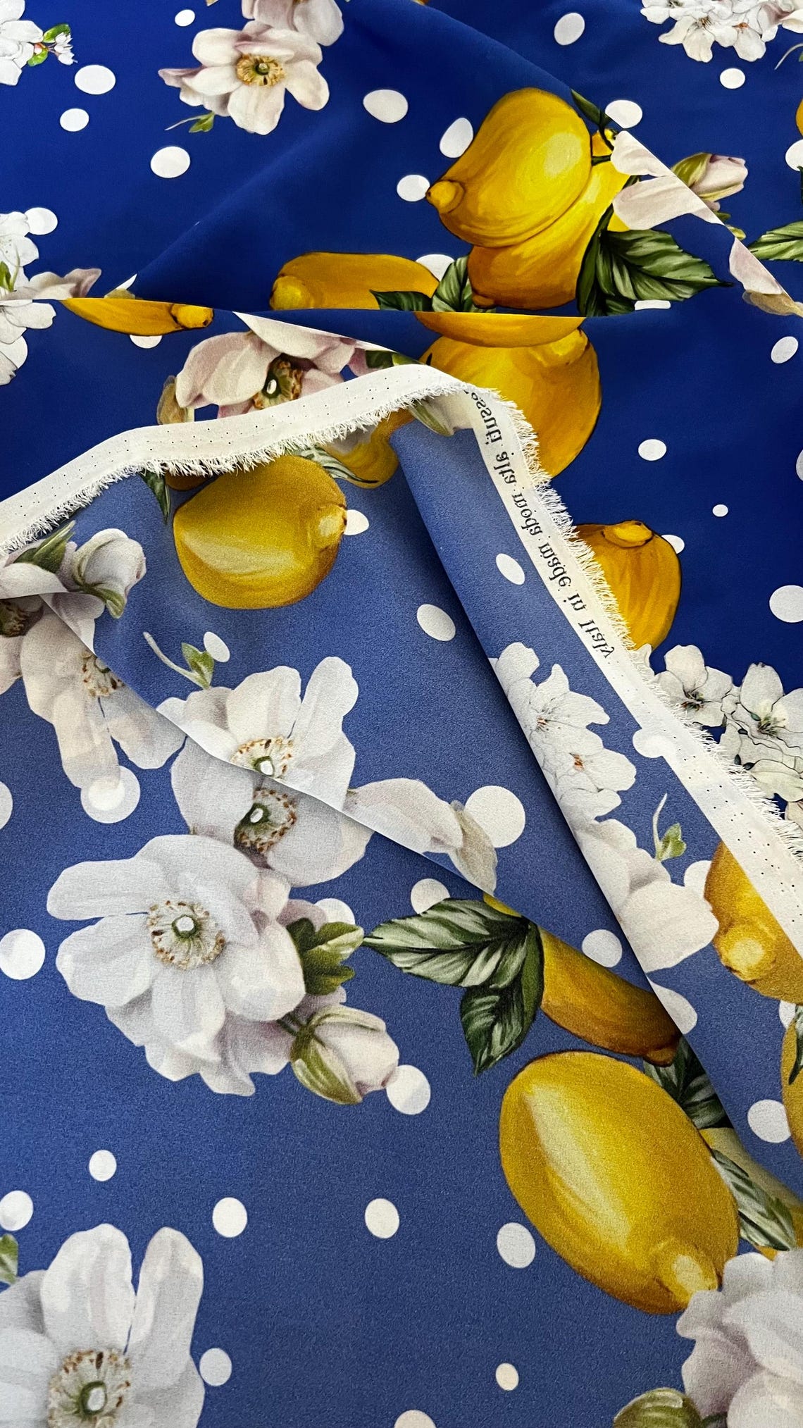 Italian Pure Silk Crepe Premium High Quality Fabric/ Designer Floral ...