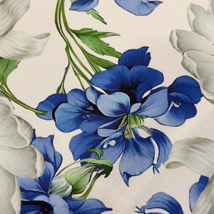 Italian Premium Designer High Quality Cotton Fabric/ Exclusive Floral ...