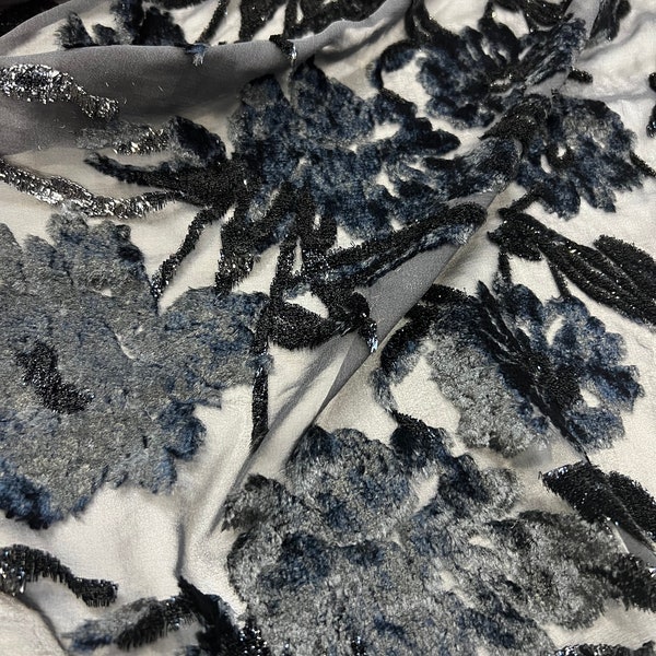 Silk Devore Fabric - Etsy