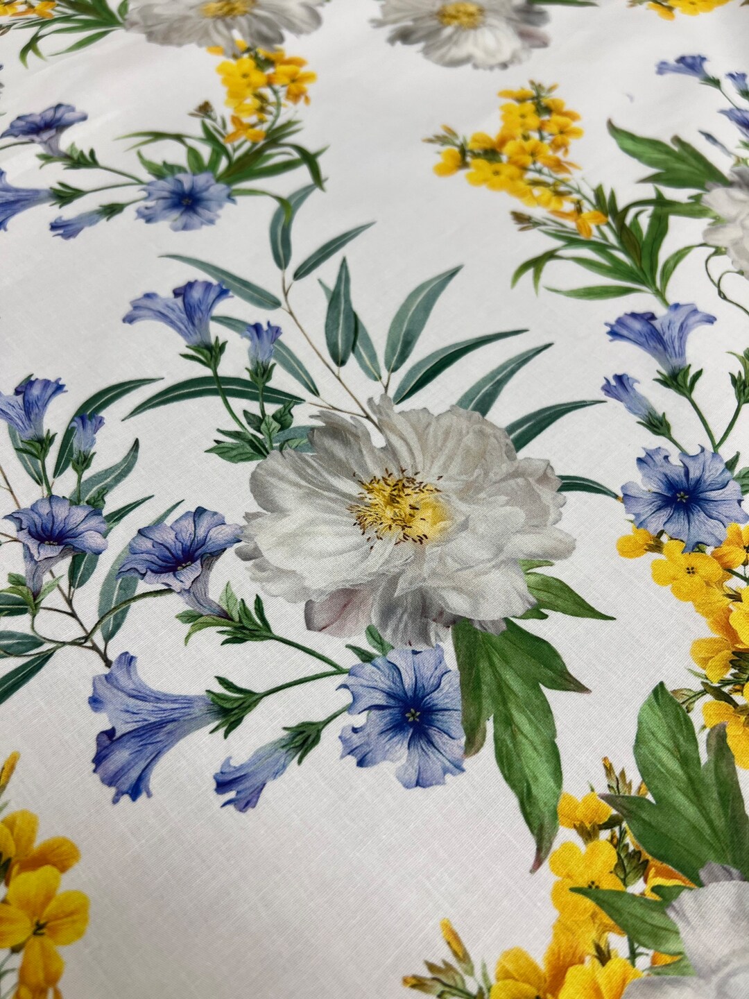 Italian High Quality Premium Designer Cotton Fabric/ Exclusive Floral ...