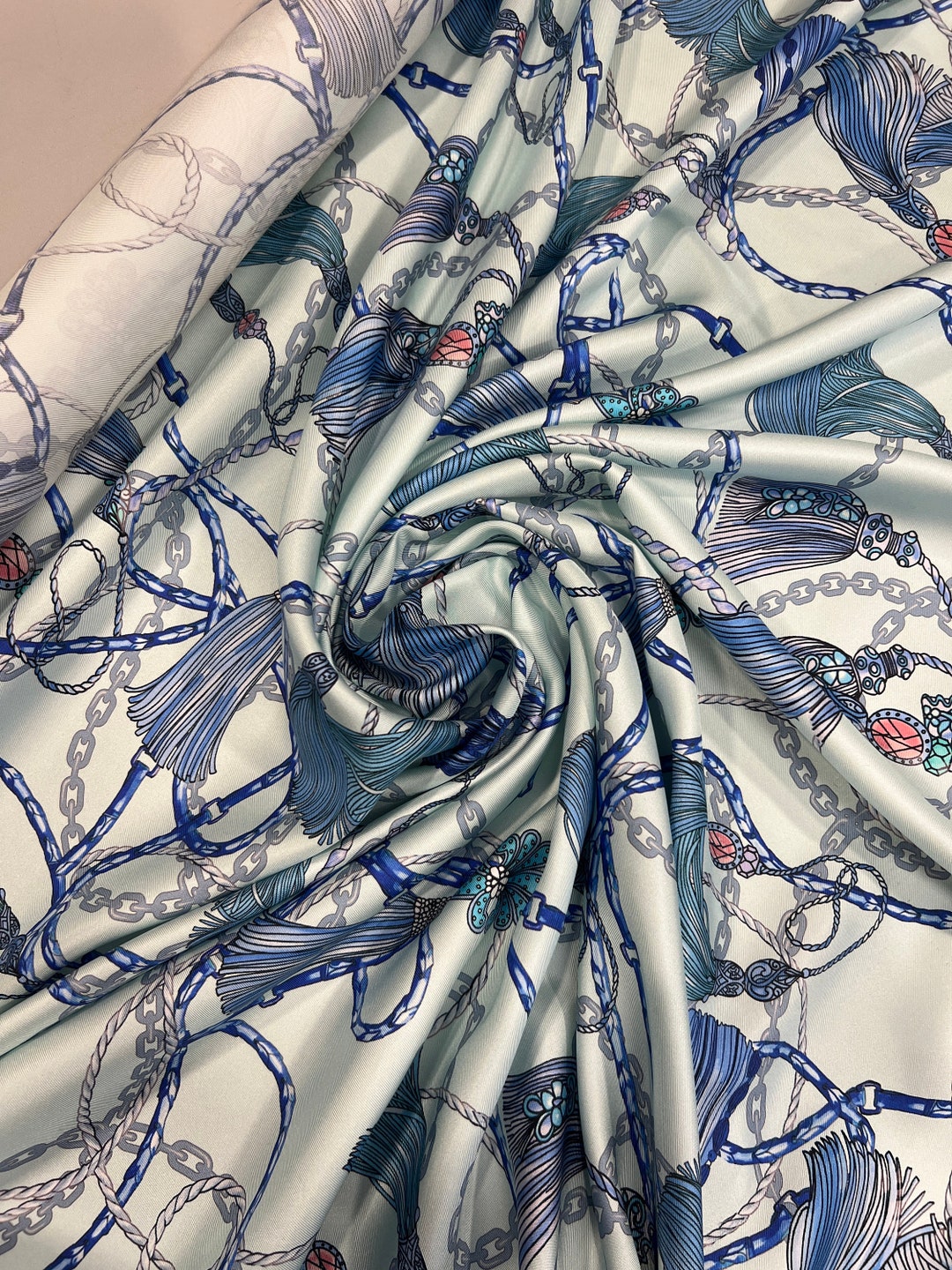 Italian Premium Pure Silk Twill High Quality Premium Fabric/ Exclusive ...