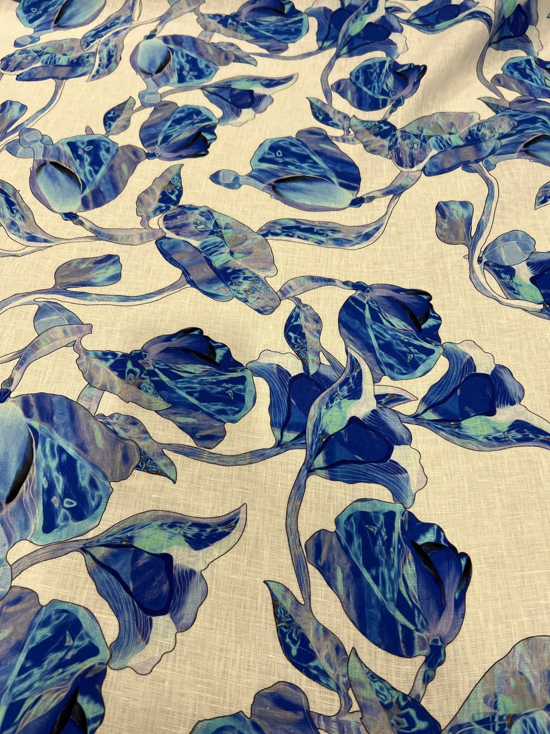 Last Piece 1 Meter Italian Designer Premium Pure Linen Fabric/ High ...