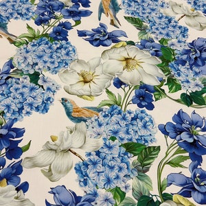 Italian Premium Designer High Quality Cotton Fabric/ Exclusive Floral ...