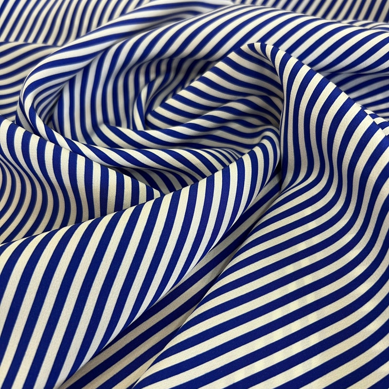 Stripe Silk Fabric - Etsy