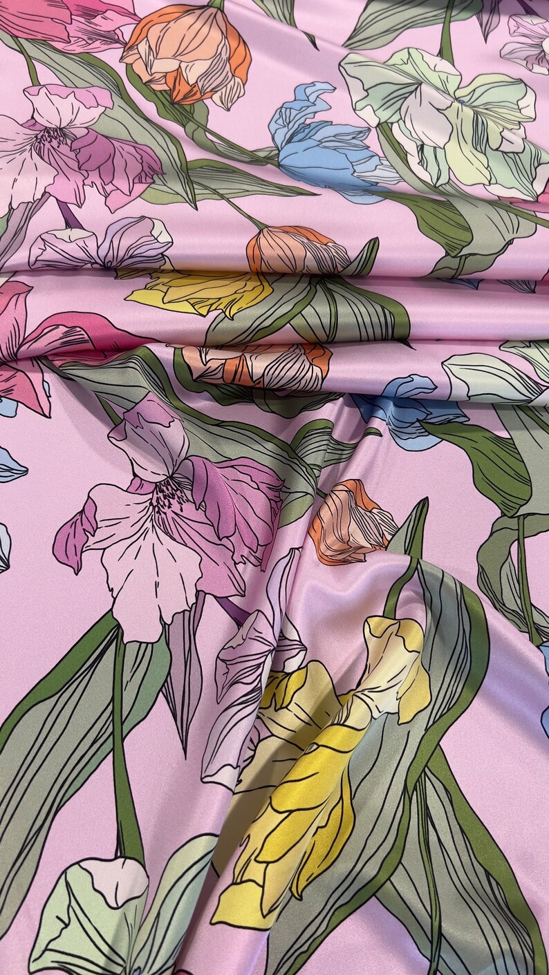 Pure Silk Charmeuse High Quality Premium Italian Fabric/ Designer ...