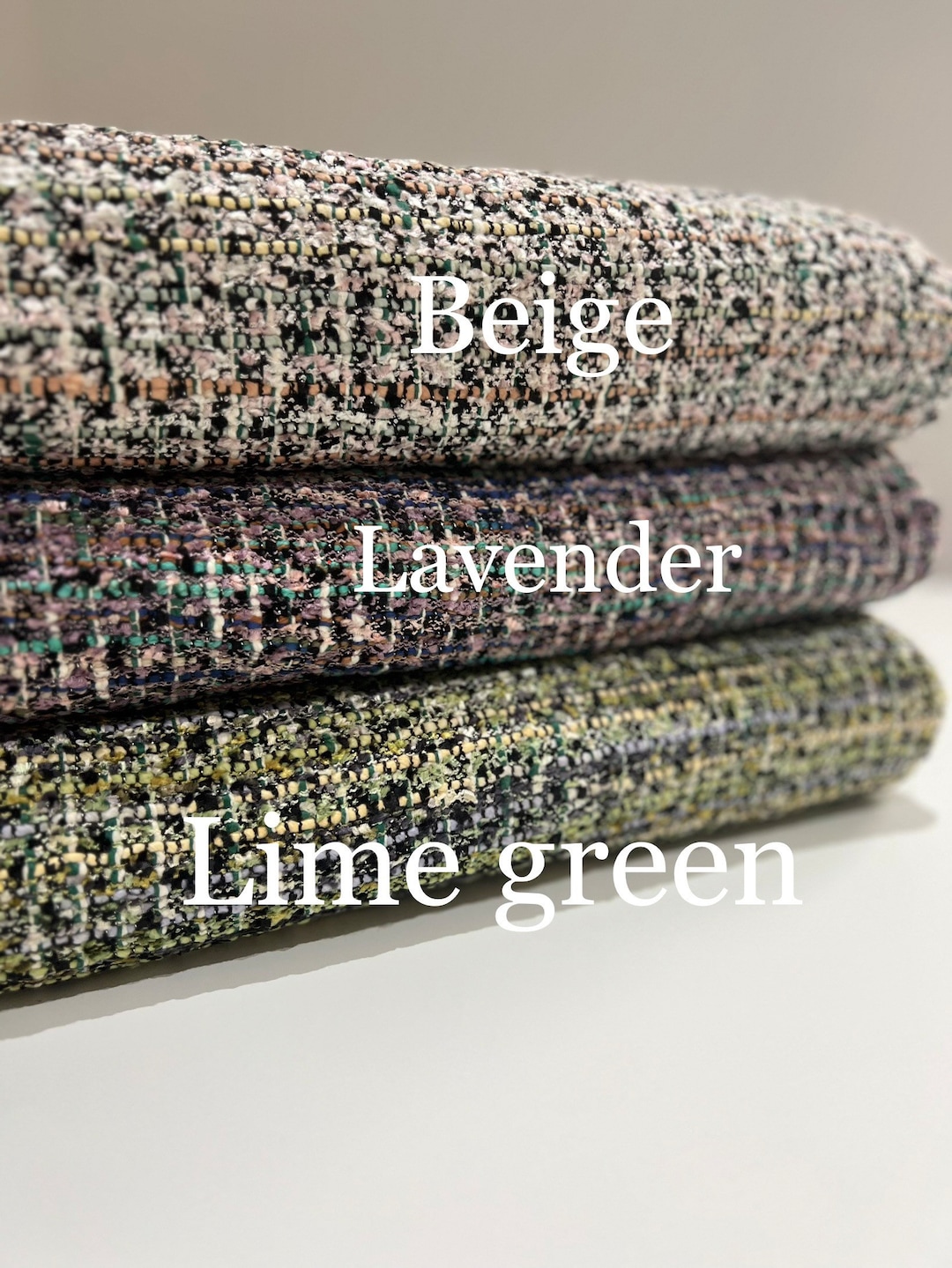 Tweed Fabrics, Classic Houndtooth Knit Tweed Fabric, Coat Boucle ...