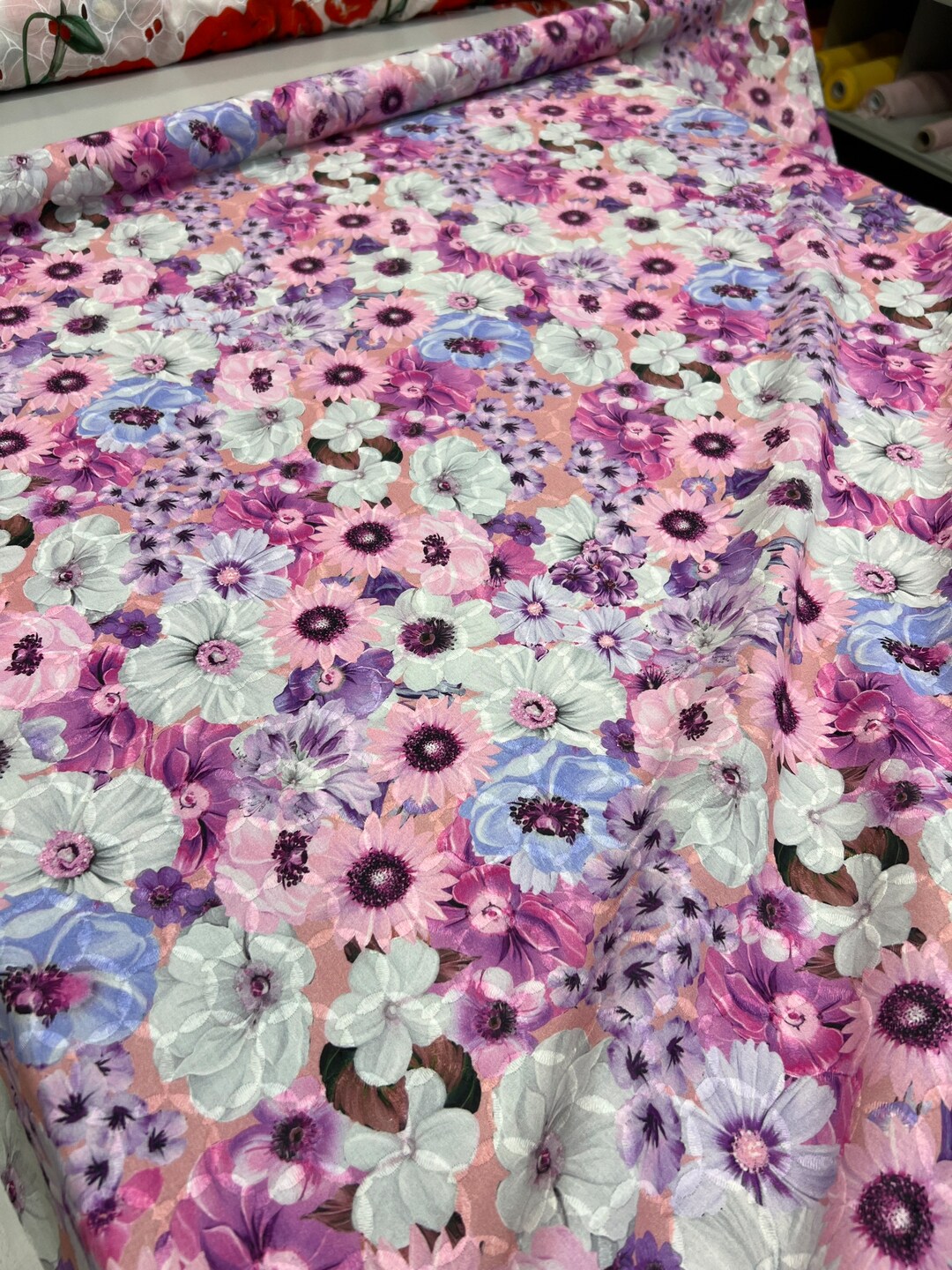 Italian Cotton Batiste Embroidered High Quality Designer Premium Fabric ...