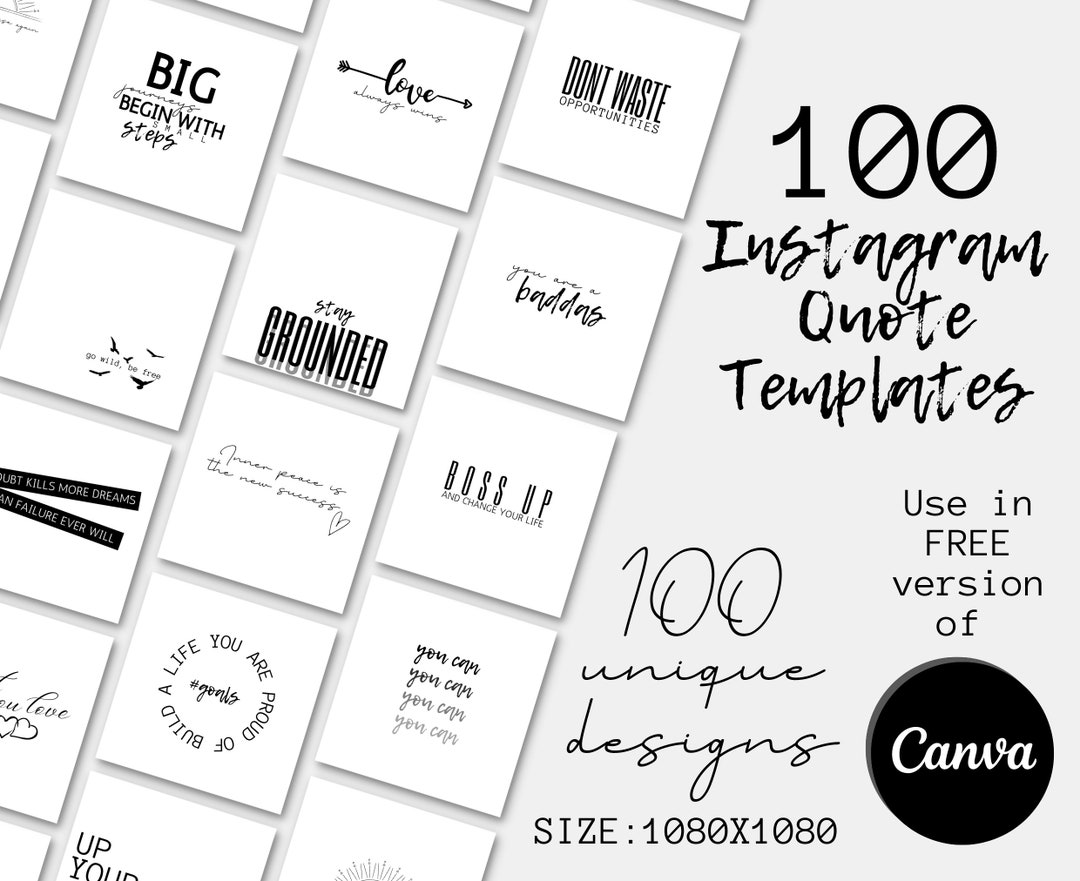 White Instagram Quotes Templates Canva, Instagram Branding, Neutral ...