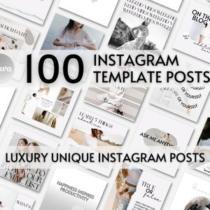 Light Instagram Post Templates Canva, Instagram Branding, White Canva ...