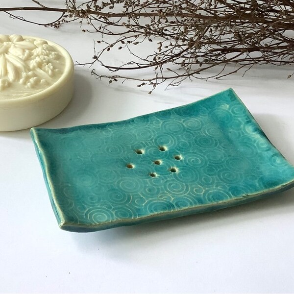 Turquoise Soap Dish - Etsy
