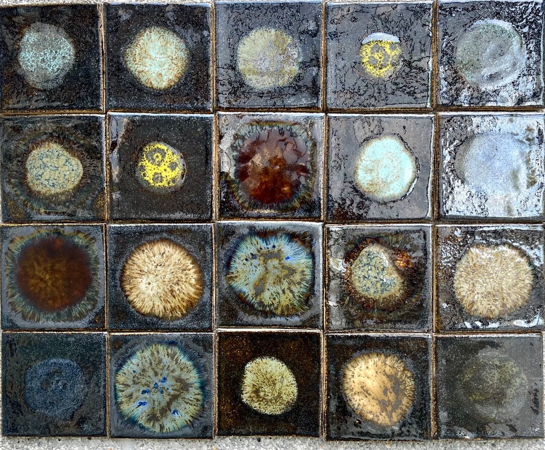 Set Tile Planets, Handmade Ceramic Tiles, Tiles Set, Backsplash, - Etsy