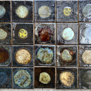 Set Tile Planets, Handmade Ceramic Tiles, Tiles Set, Backsplash, - Etsy