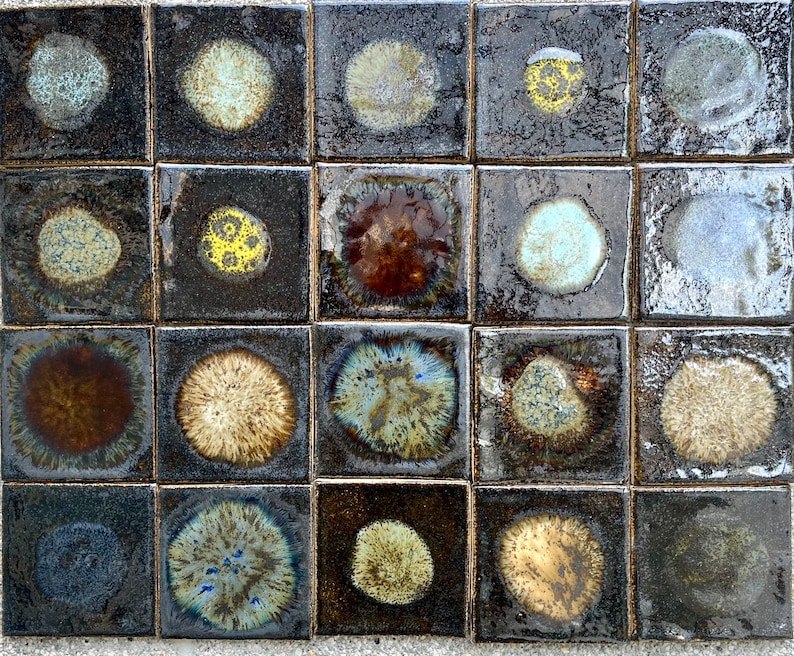 Set Tile Planets, Handmade Ceramic Tiles, Tiles Set, Backsplash, - Etsy