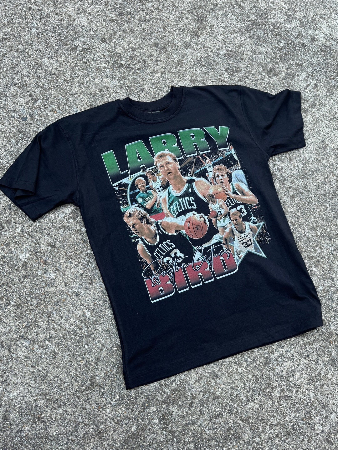 Larry Bird Sports Shirt-printed Tee-unisex Apparel-athletic Wear ...