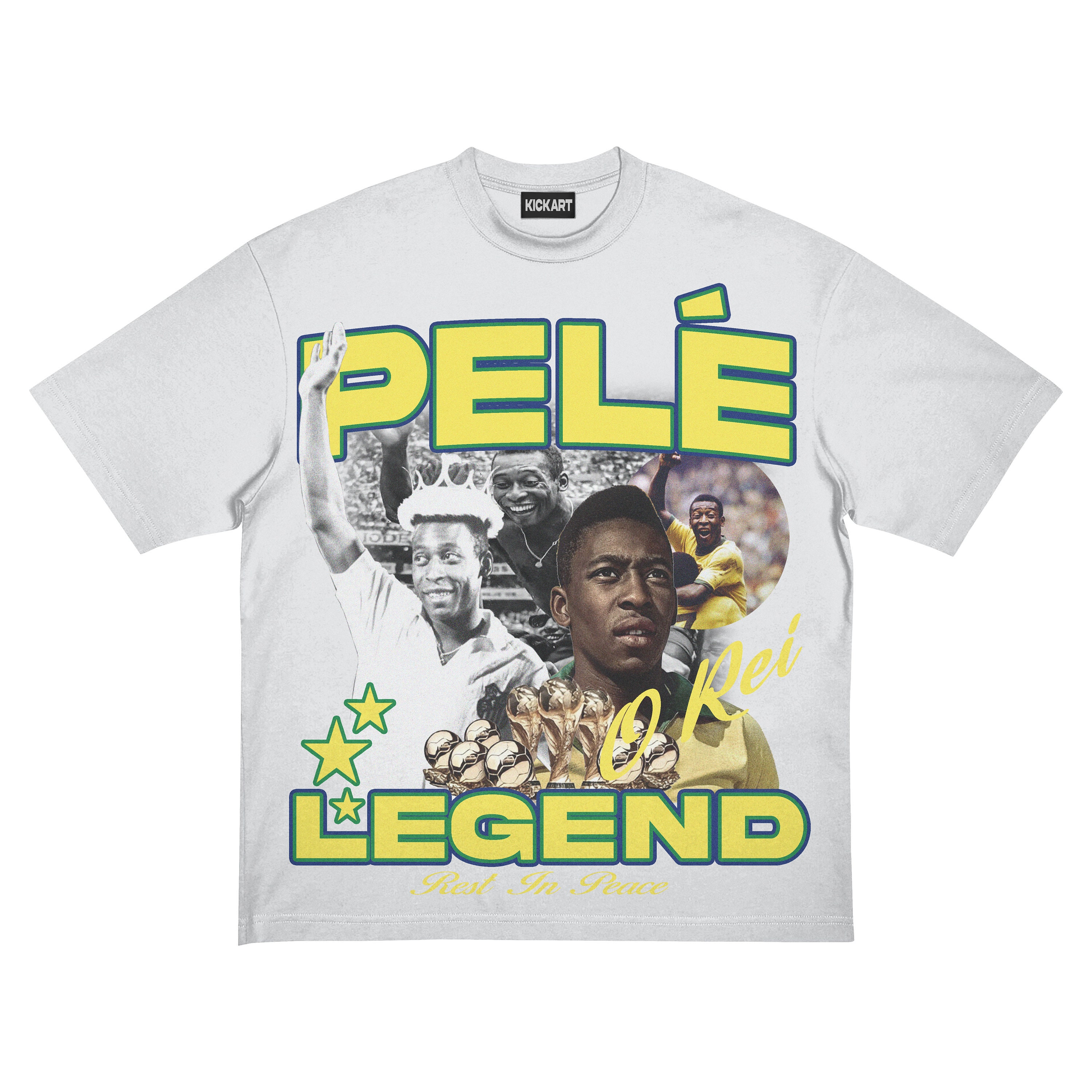 Pele T-shirt-black Tee-half Sleeve Shirt-graphic Tee-homemade-unique ...