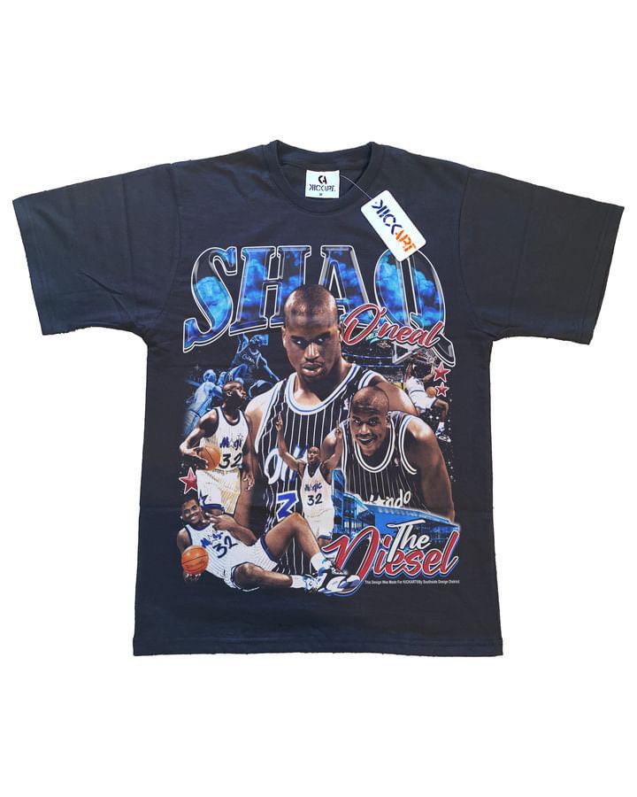 Shaq T-shirt-handmade Tee-vintage Style-unique Design-custom Shaq T-shirt-handmade Tee-vintage Style-unique Design-custom