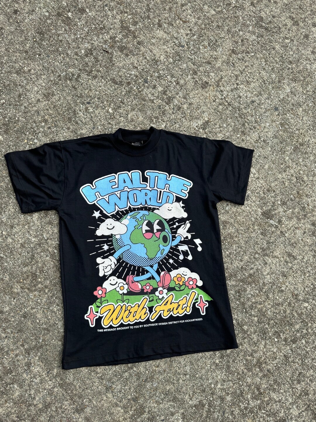 Heal the World Shirt-black Style Tee-fashionable Shirt-artistic Fashion ...