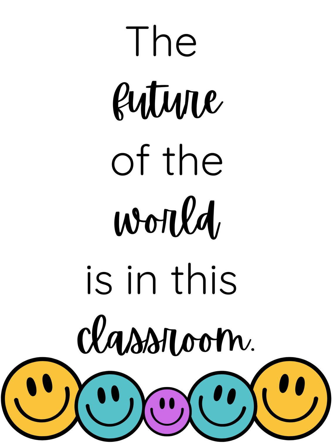Smiley Face Themed Classroom Wall Art - Etsy