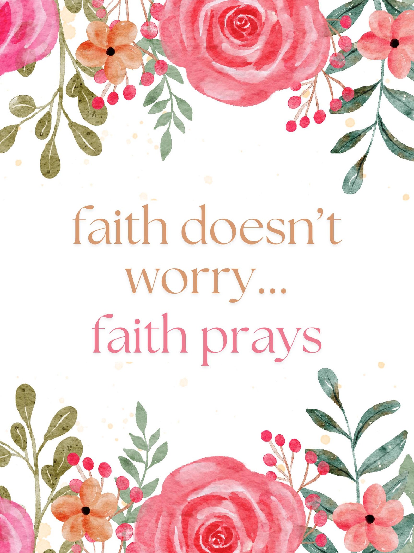 Faith Poster - Etsy