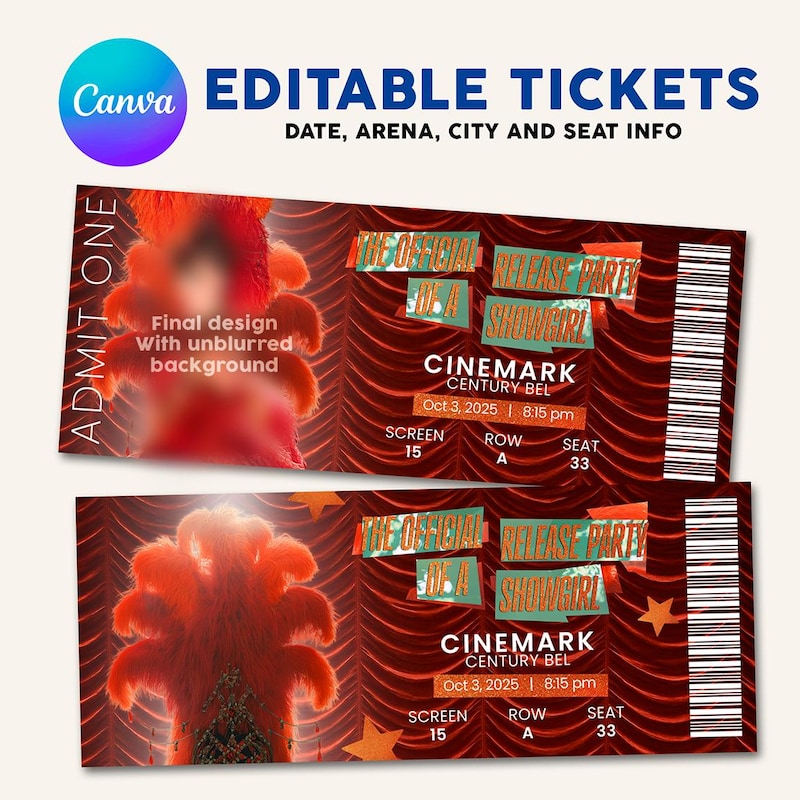 Life of Showgirl Tickets - Etsy