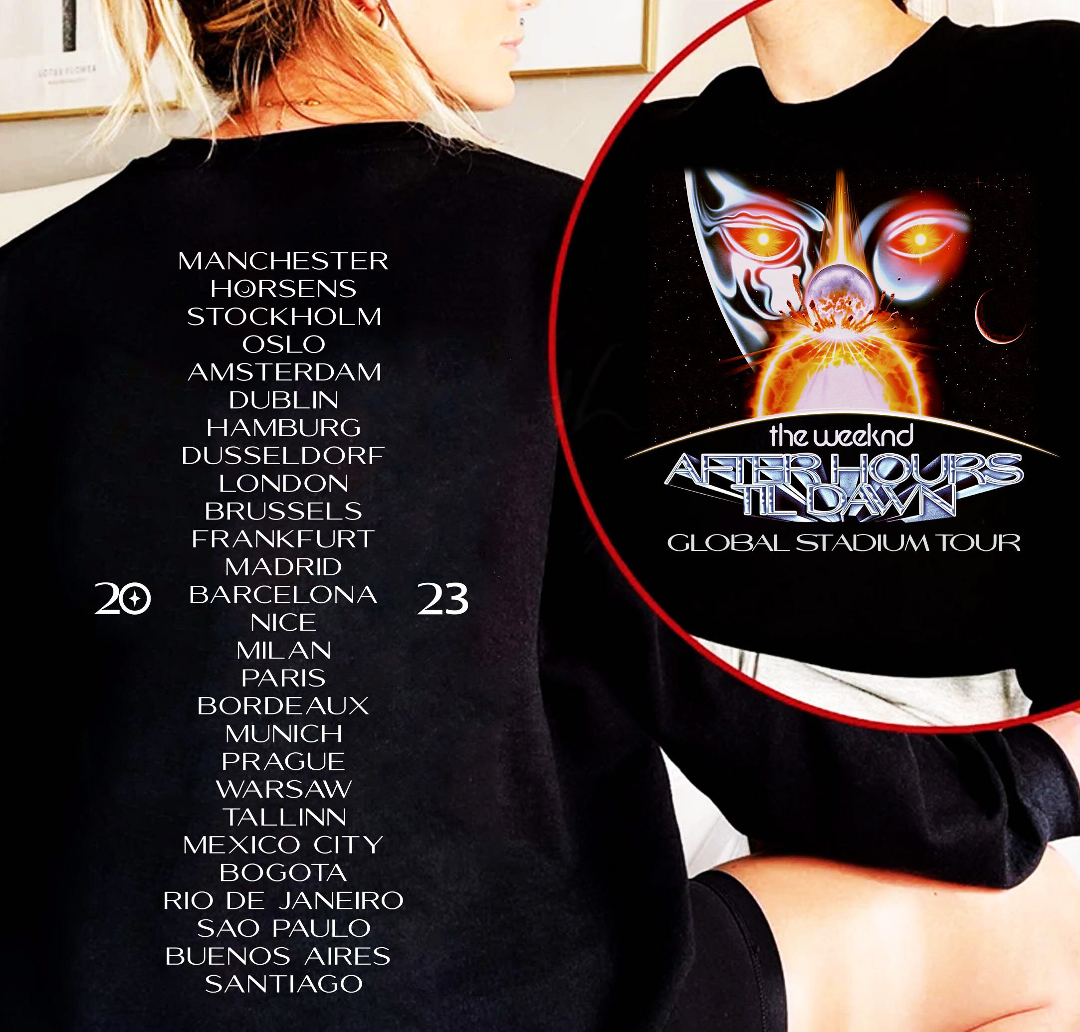 The W.eek.nd After Hours Til Dawn Tour 2023 Shirt, The W.eek.nd 2023 Merch