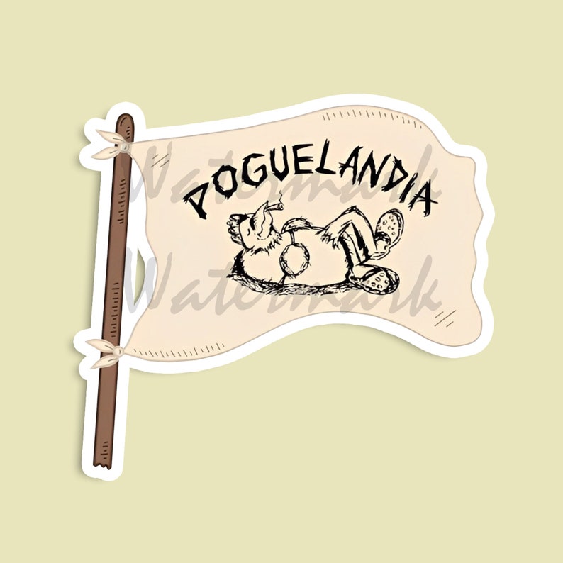 Outer Banks Poguelandia Flag Sticker Outer Banks Sticker - Etsy