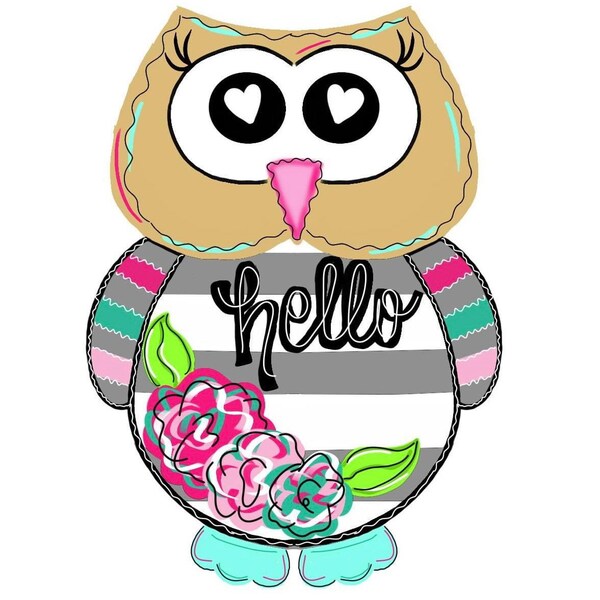 Owl Door Hanger - Etsy