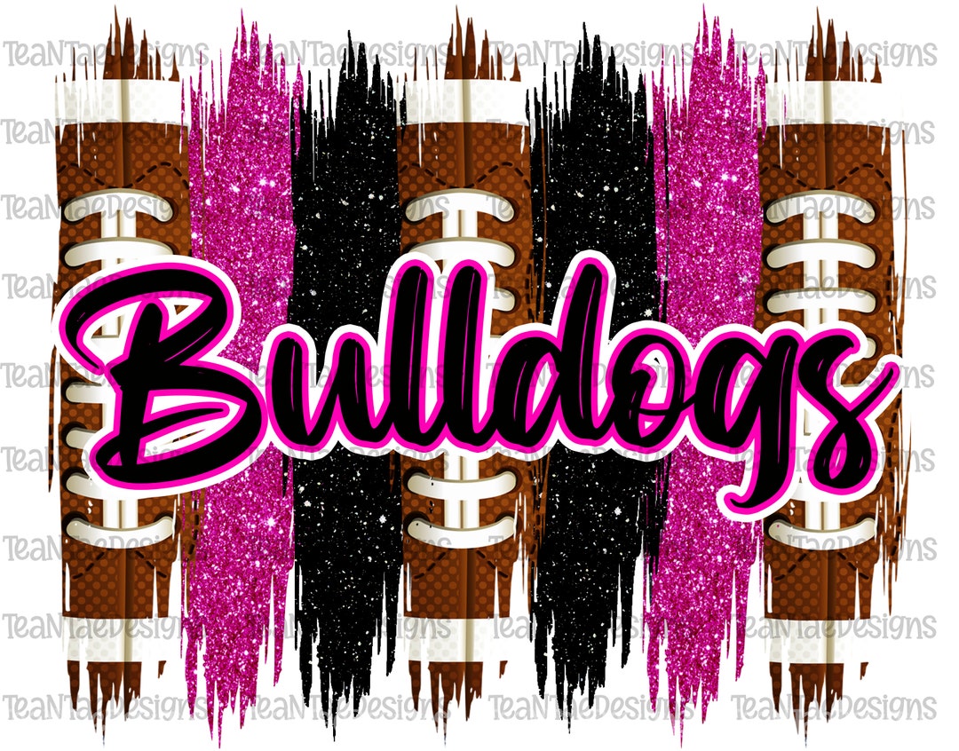 Bulldogs Pink Out Brushstrokes #2 PNG - Etsy