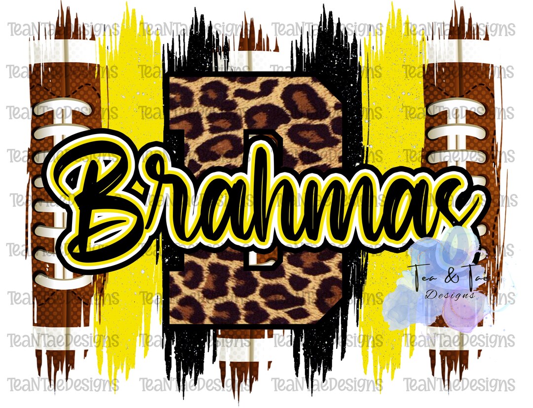 Brahmas Football Brushstroke PNG - Etsy