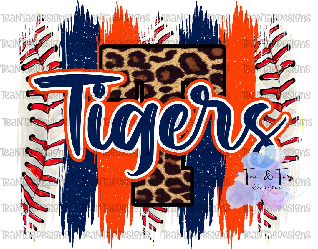 Tigers Baseball Brushstroke PNG - Etsy