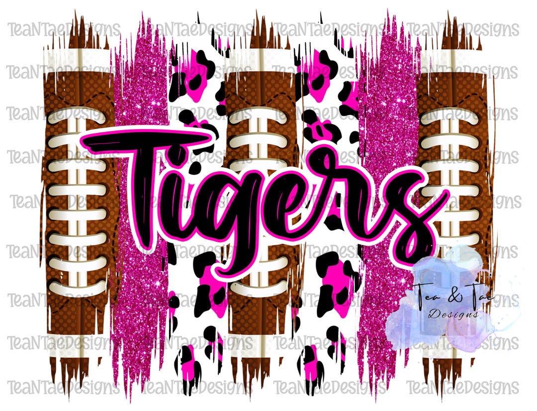 Tigers Pink Out Brushstroke PNG - Etsy