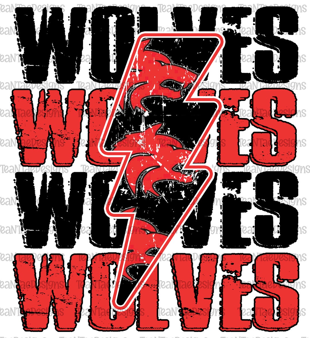 Wolves Repeat PNG - Etsy