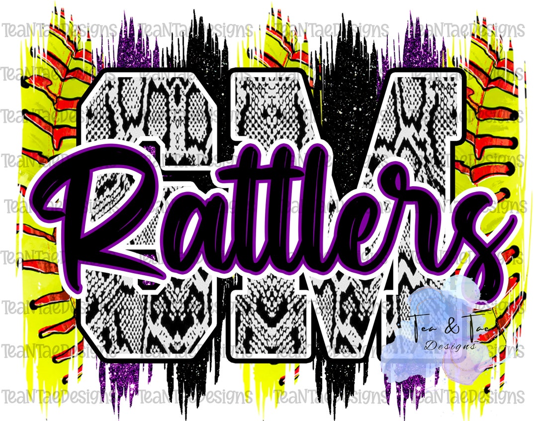 SM Rattlers Purple/black PNG - Etsy