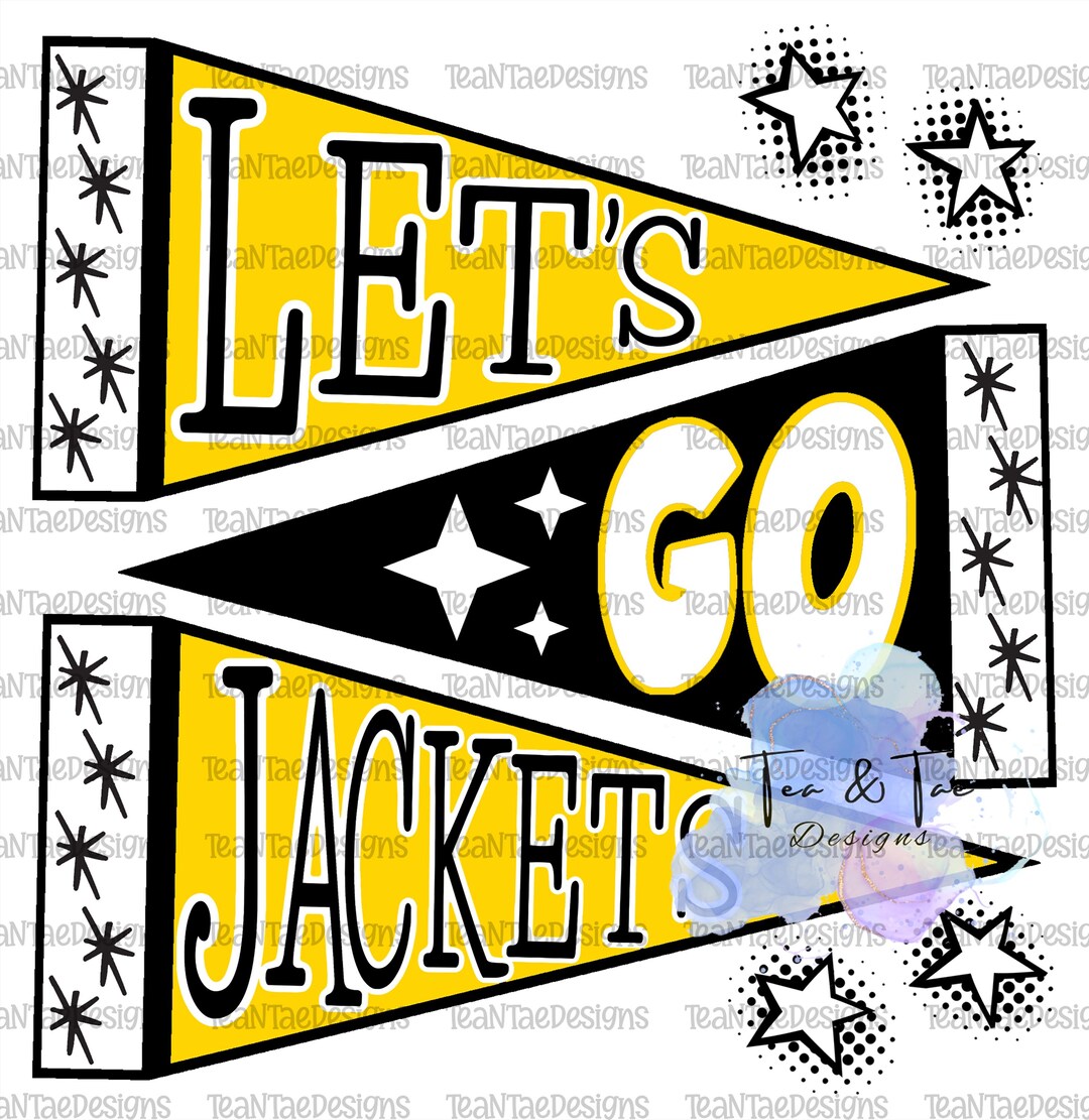 Let's Go Jackets Yellow Gold/black PNG - Etsy