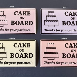Cake on Board Car Bumper Magnet - Etsy