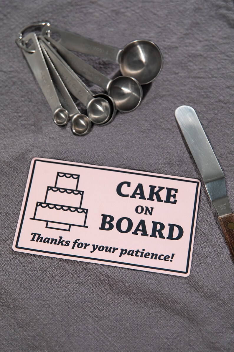 Cake on Board Car Bumper Magnet - Etsy