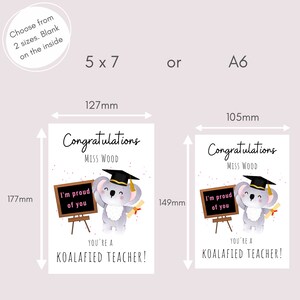 Congratulations Qualified Teacher Card Qualified Teacher - Etsy