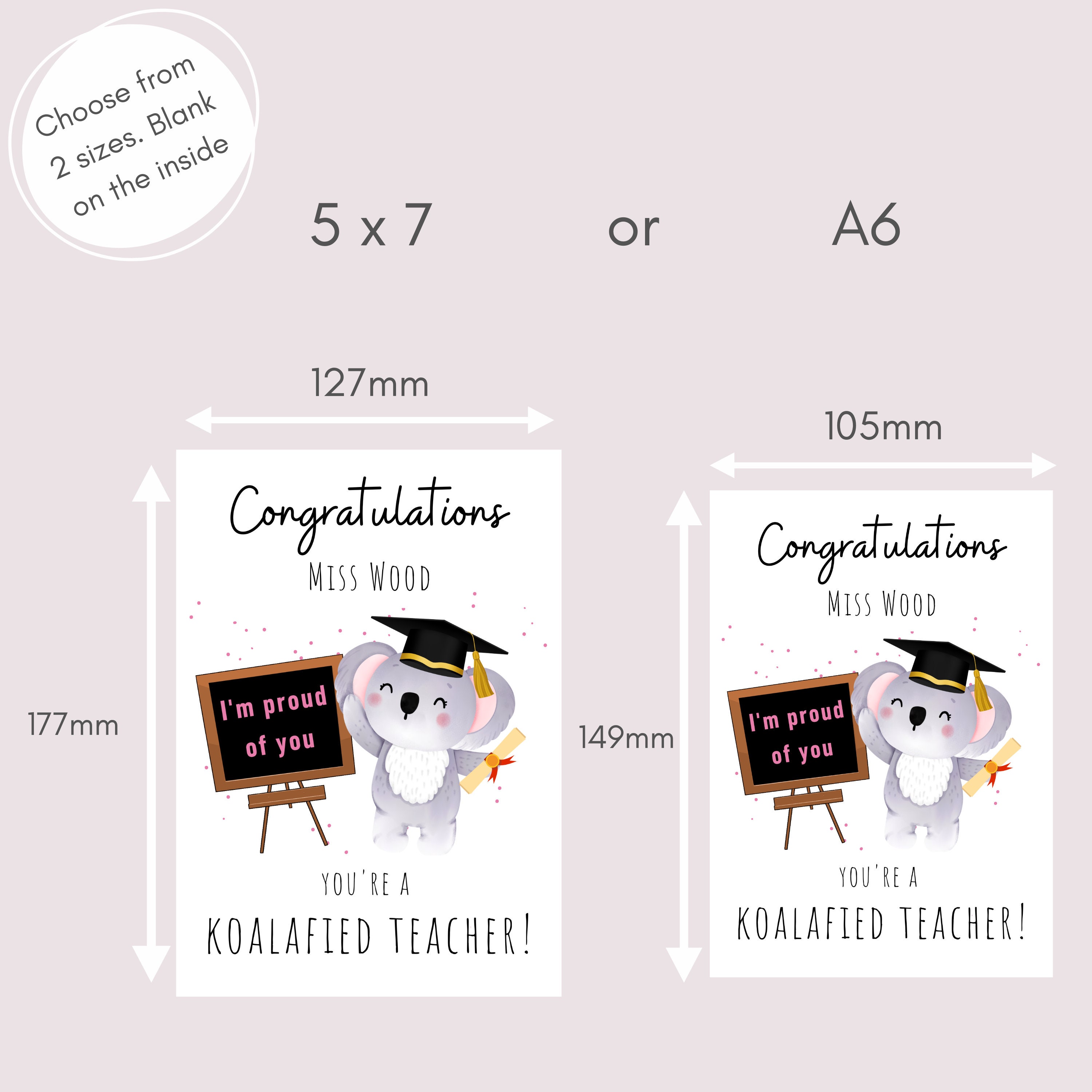Congratulations Qualified Teacher Card Qualified Teacher - Etsy UK