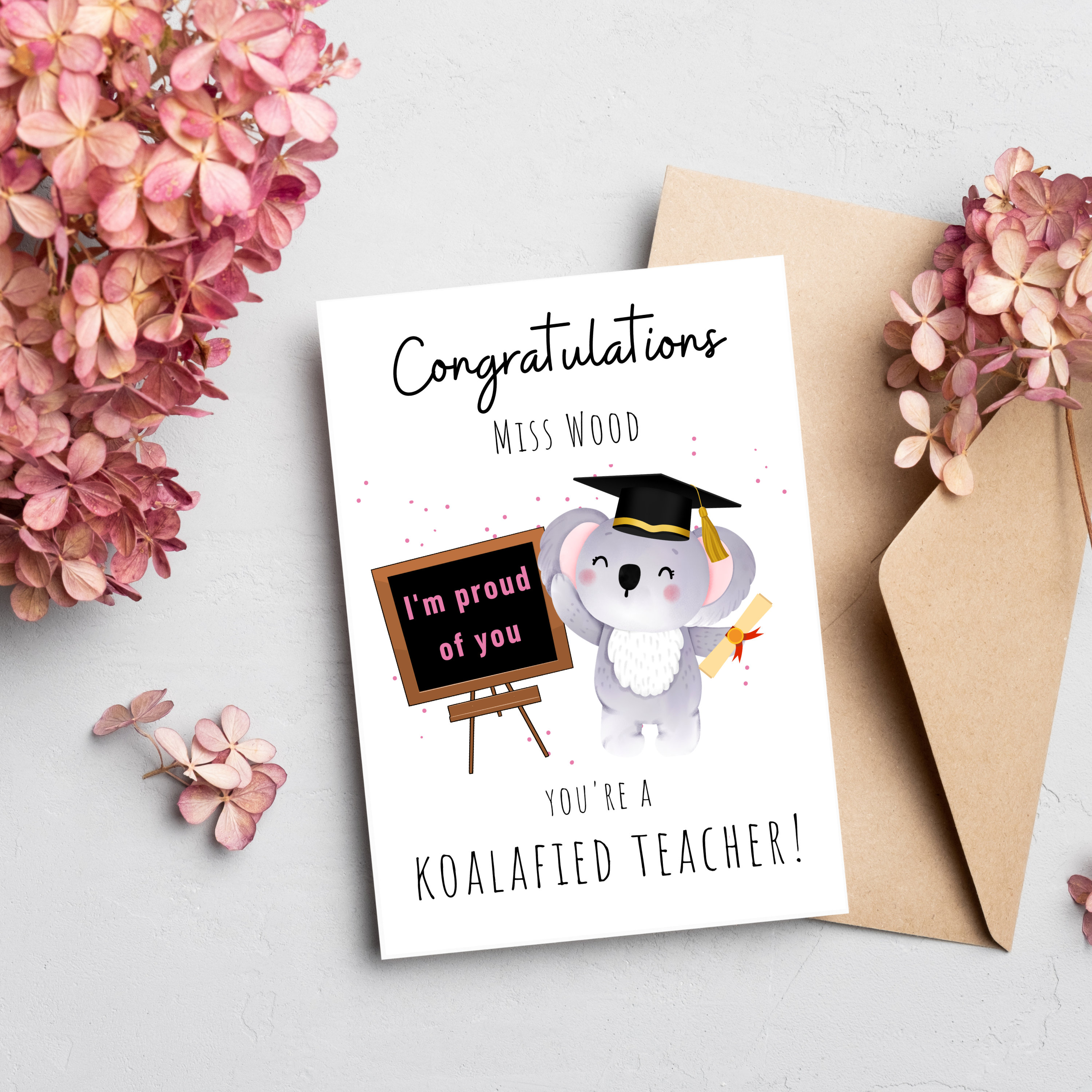 Congratulations Qualified Teacher Card Qualified Teacher - Etsy UK