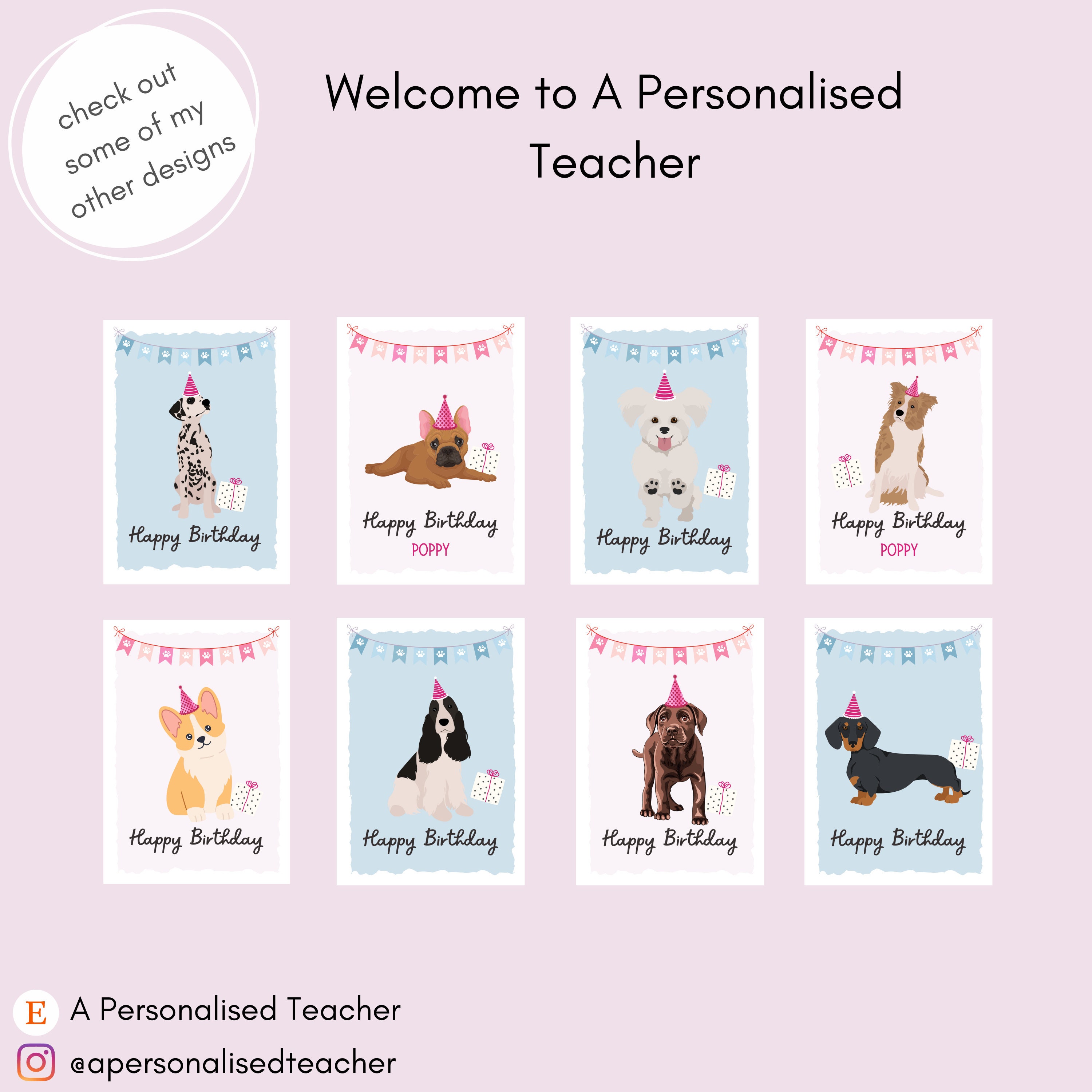 Dalmation Birthday Card Dog Birthday Card Personalised Happy Birthday ...