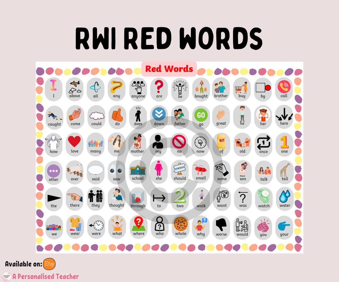 Read Write Inc Table Help Mat - Etsy UK