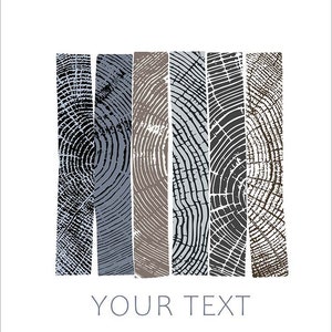 6fragments of Tree Rings/tree Ring Print/tree Grain Wall Decor/tree ...