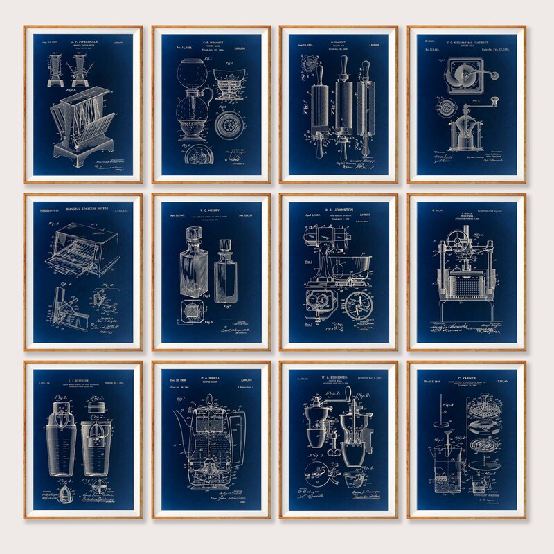 Vintage Blueprint - Etsy
