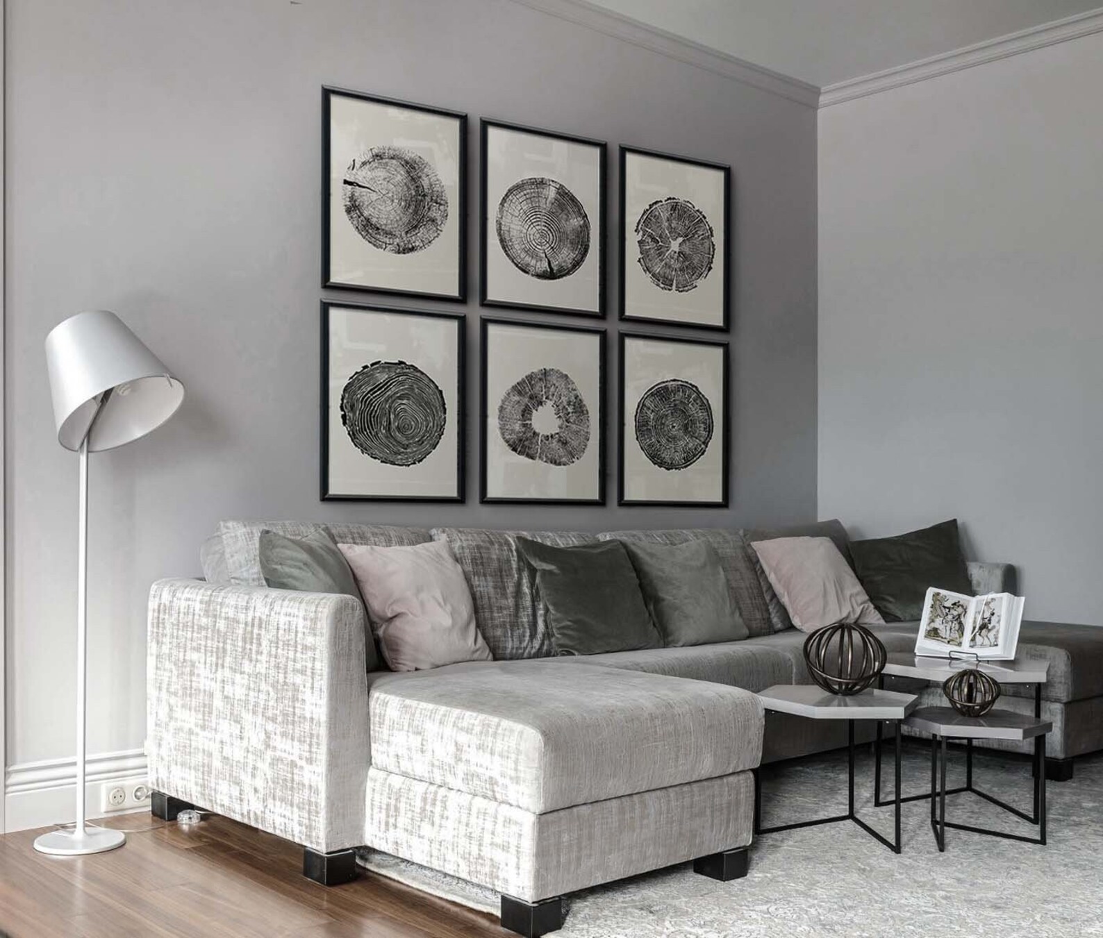 TREE RING ART Print, Tree Ring Print, Set of 6 Prints, Log Print Tree ...