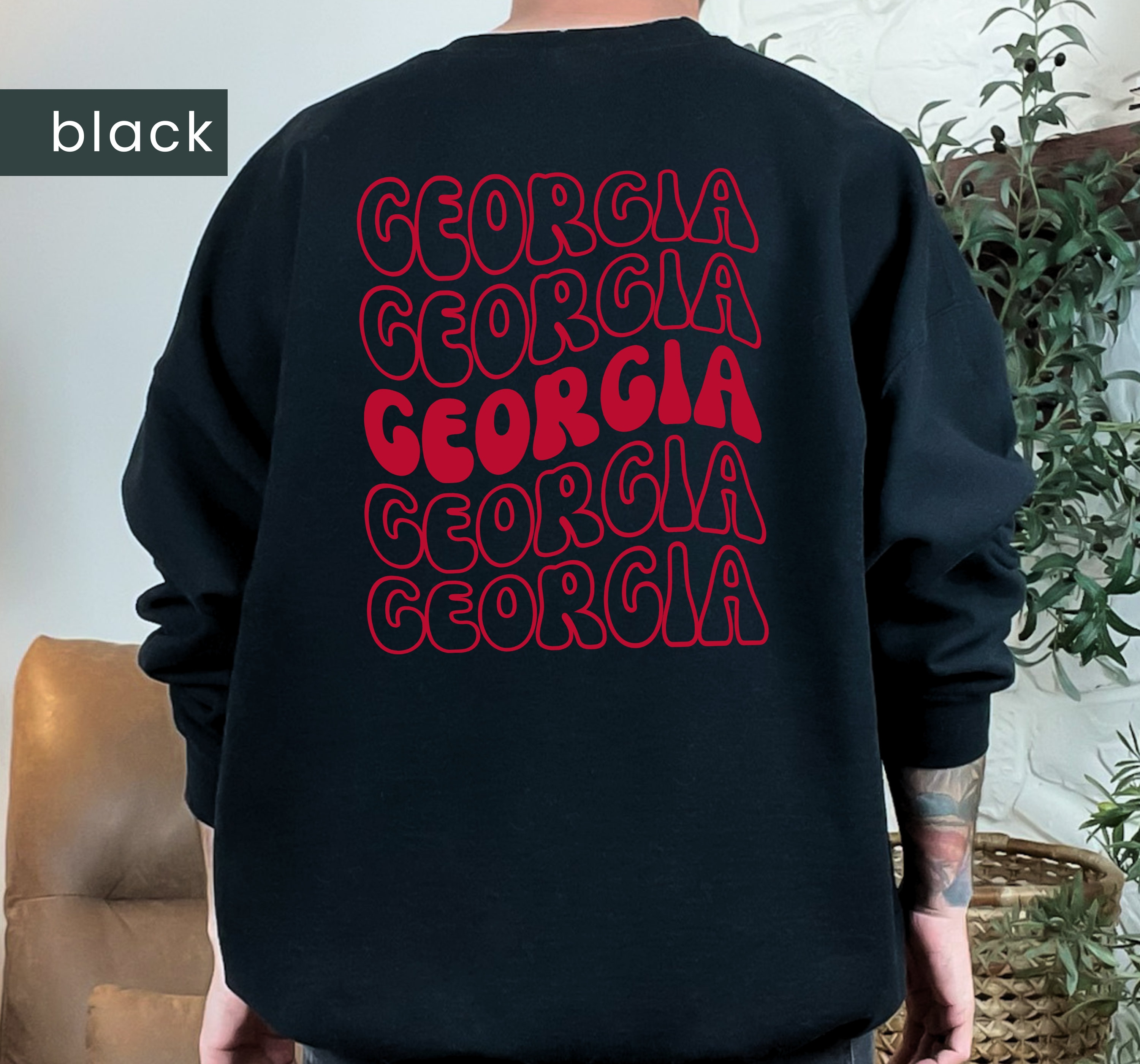 Georgia Sweatshirt, Retro Georgia Shirt, Georgia Crewneck, Georgia ...