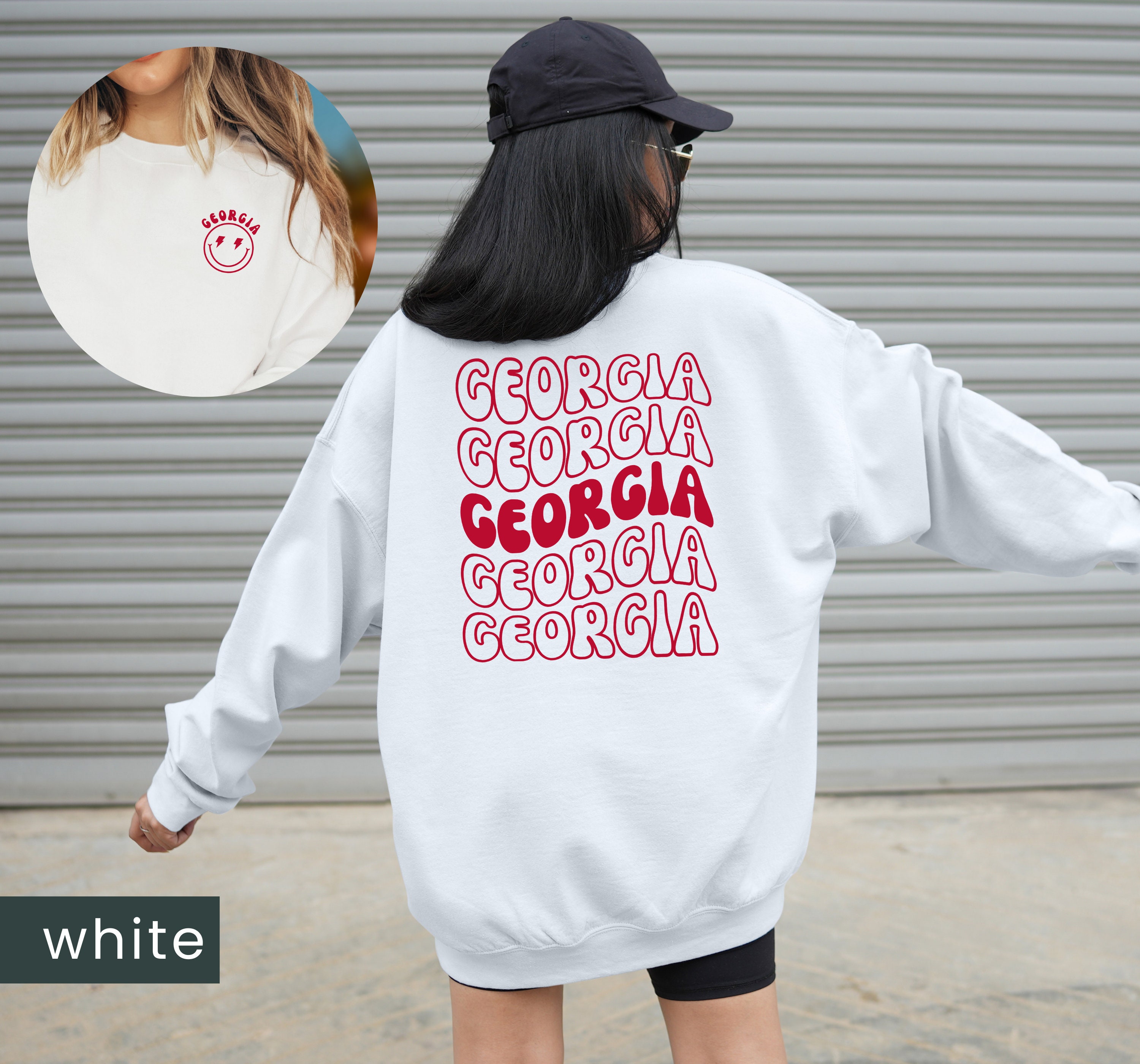 Georgia Sweatshirt, Retro Georgia Shirt, Georgia Crewneck, Georgia ...