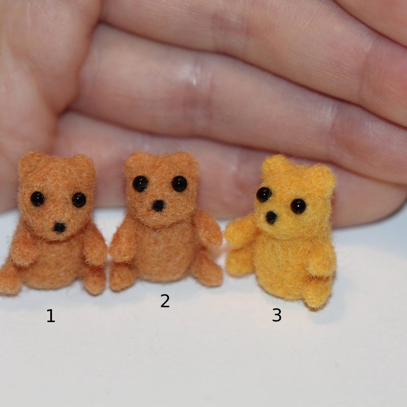 Needle Felted Bears - Etsy